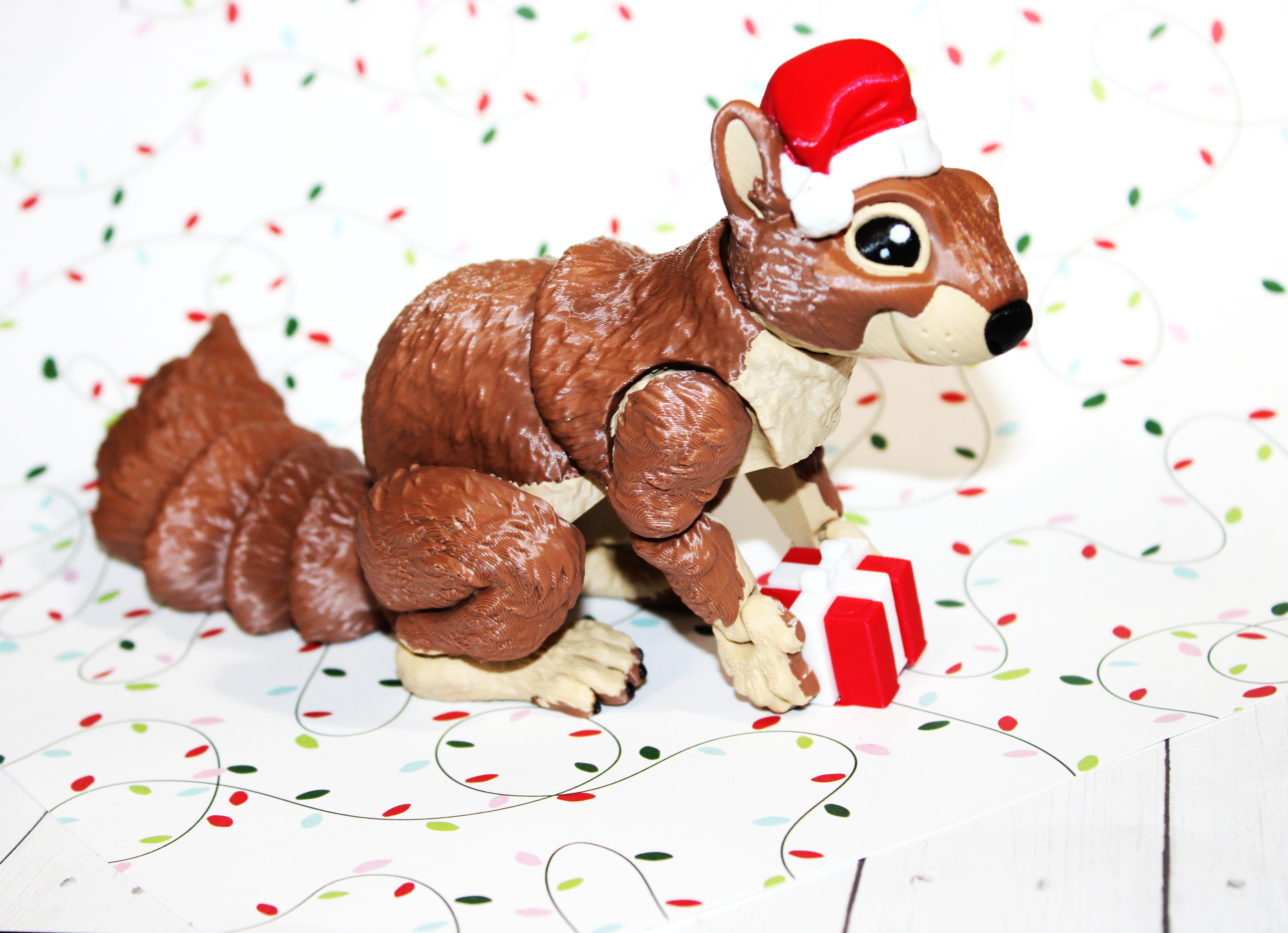 Squirrel 5.5" tall-3D Printed Articulated Figurine-Also Available in ...