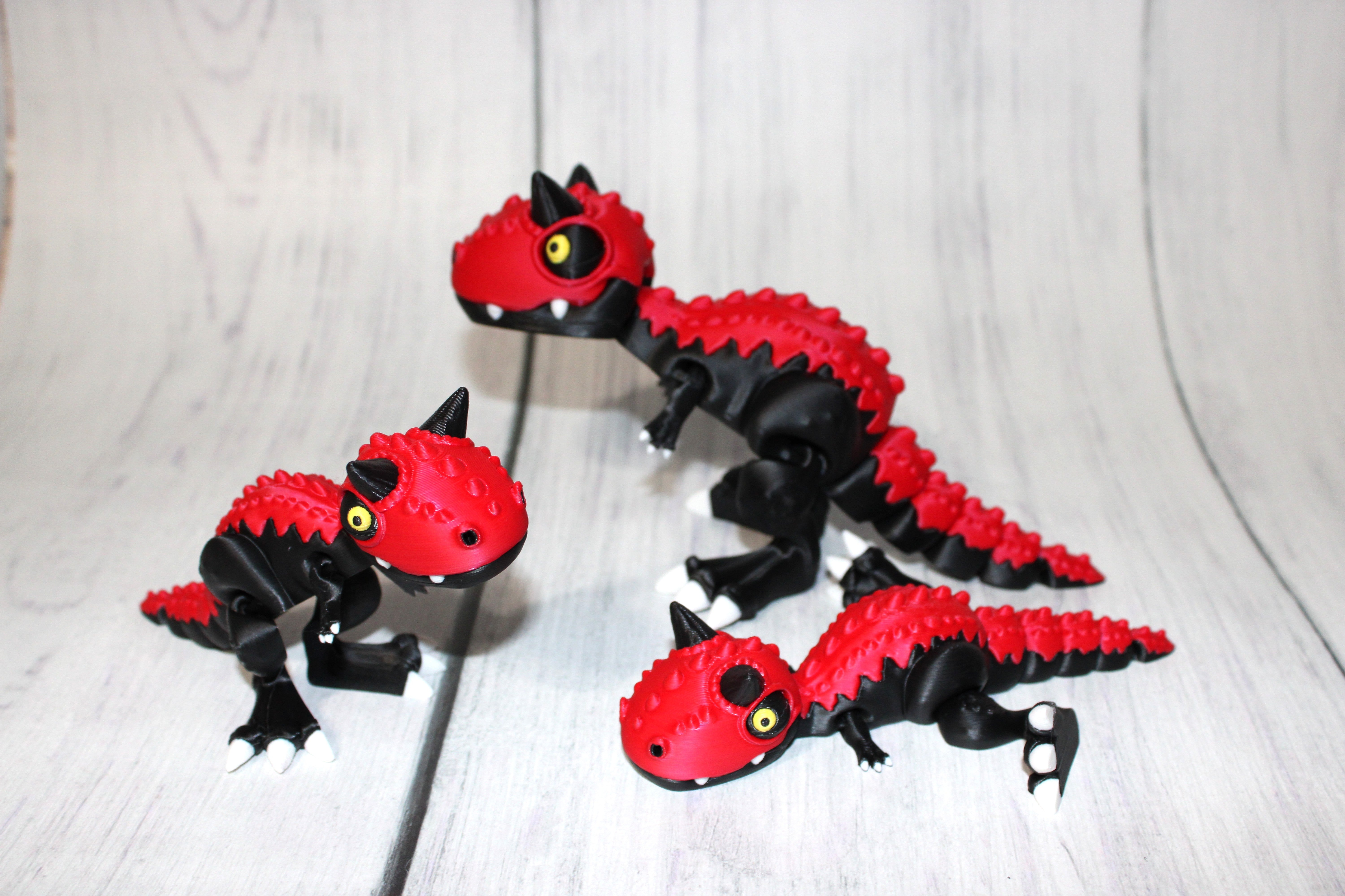 Carnosaurs 3d Printed Articulated Flexi Fidget Figurine | Wonderland 3D ...