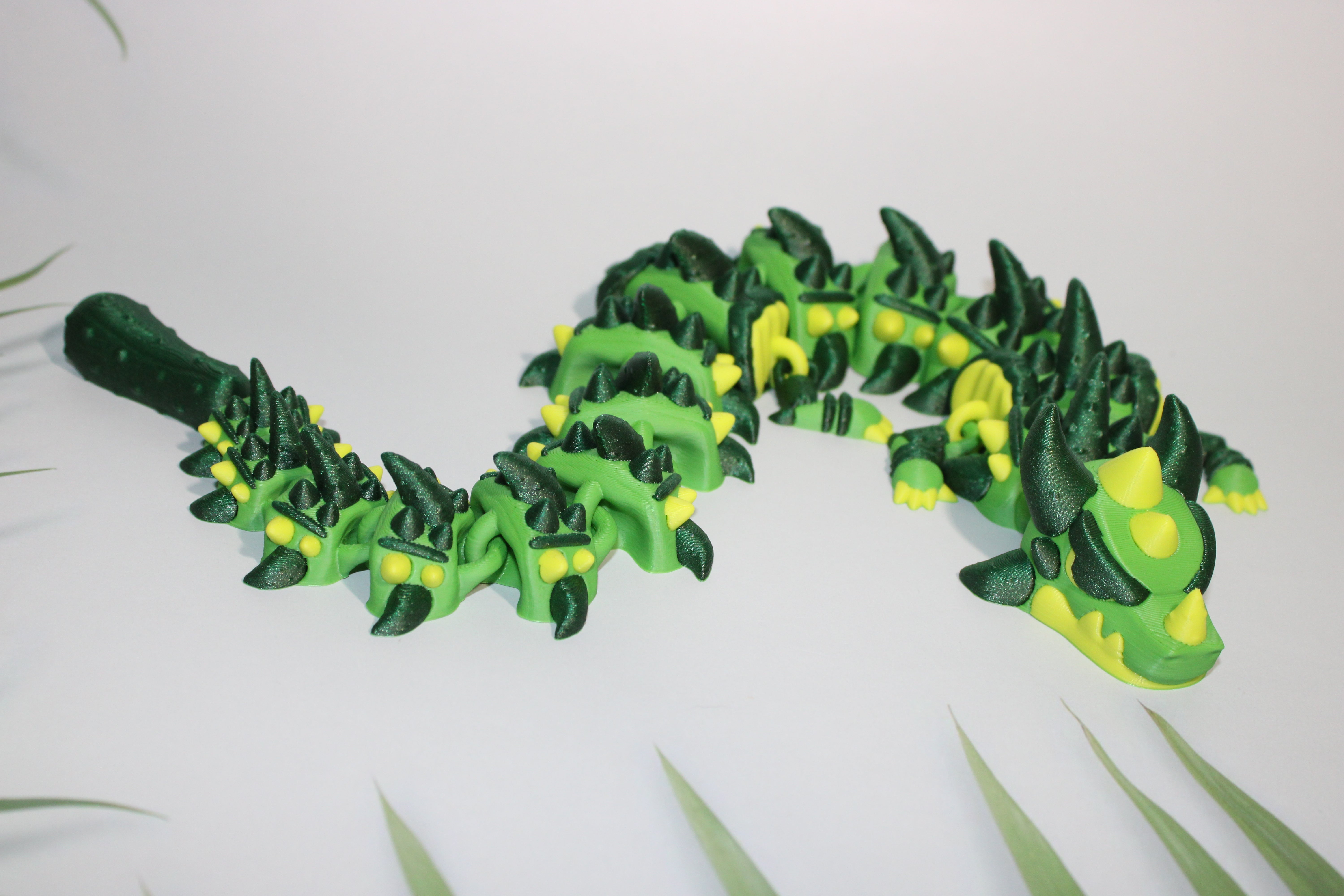 Pickle Dragon 17 in or Baby 6.5 in 3D Printed Articulated Figurine-6.5 ...